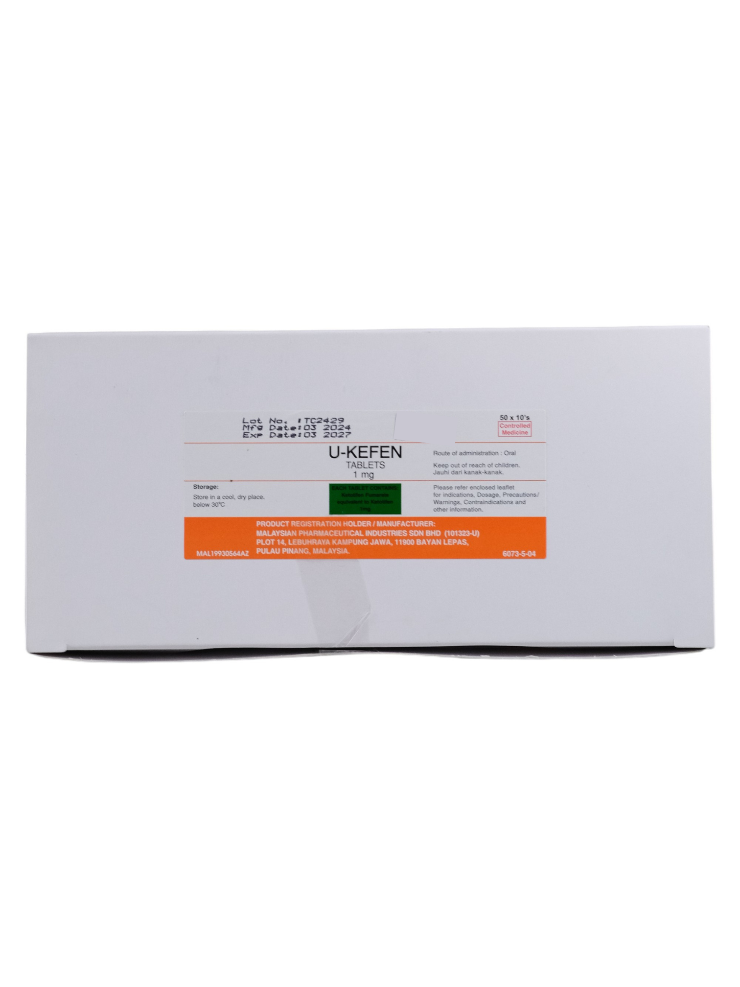 U-KEFEN TABLETS 1MG – MPI